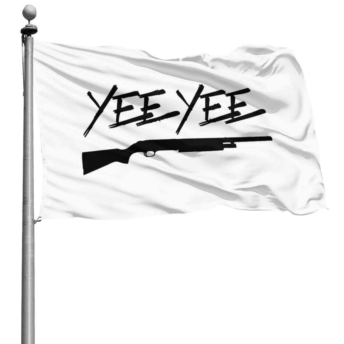 4 X 6 Feet Flag Yee Yee Black Flag Polyester Double Stitched Decor Out ...